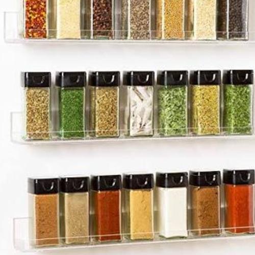 Jual akrilik rak 30cm spice drawer dapur kitchen display organizer ...