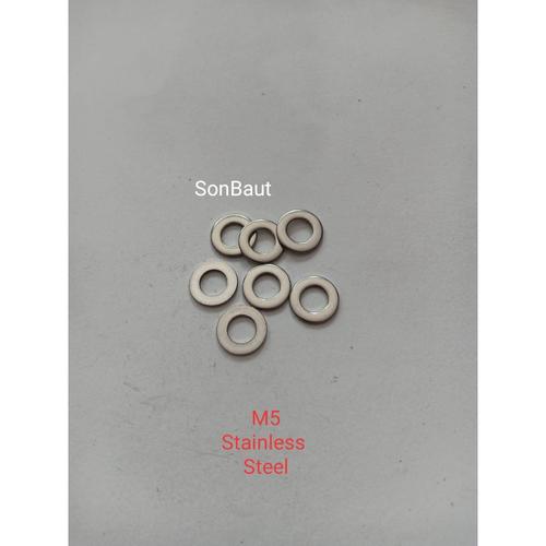 Jual Ring Plat M5 Anti karat / Stainless Steel Baut 8 5mm - Jakarta ...