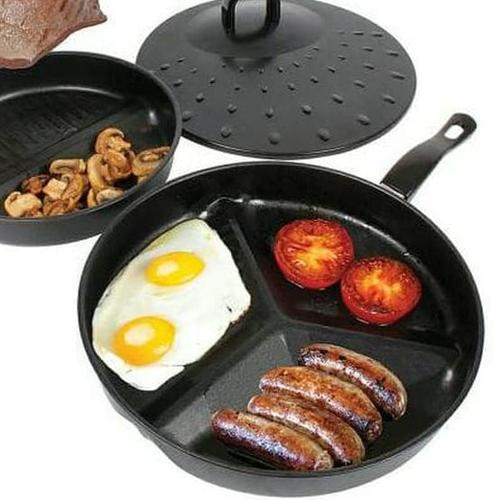 Jual TRIPLE PAN DIVIDER PAN AS SEEN ON TV / Divided Pan Set BEST ...
