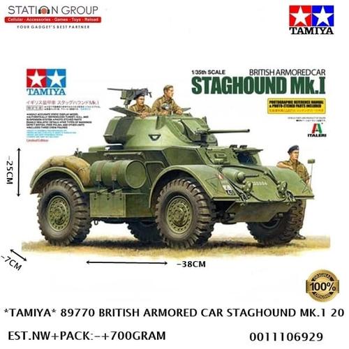 Jual TAMIYA 89770 BRITISH ARMORED CAR STAGHOUND MK.1 20 - MODEL KIT ...