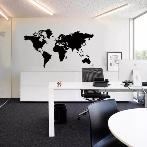 Jual Wall Sticker / Stiker Dinding World Map Peta Dunia 03 - 30 x 52 ...
