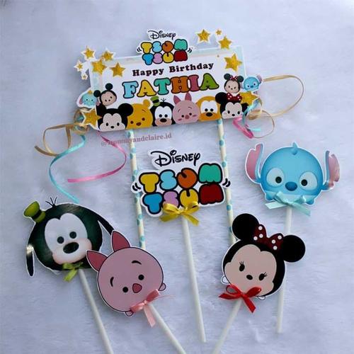Jual Cake Topper Tsum Tsum/Hiasan Kue Tsum Tsum/Cake Topper - Kota ...