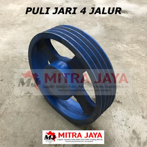 Jual PULI BESI JARI A4 x 18 inch POLI PULLEY PULLY BESI ANCURAN 4 JALUR ...
