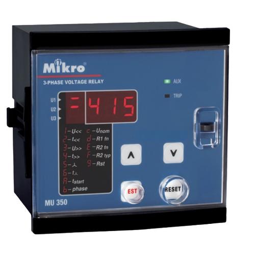 Jual MU 350-415V - VOLTAGE RELAY 3 PHASE PANEL MOUNTING - MIKRO ...