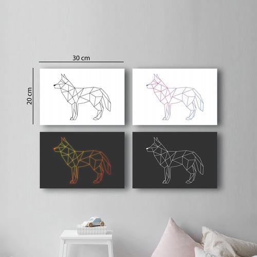Jual Poster Minimalist Geometric Anjing - Poster Kayu MDF - Putih ...