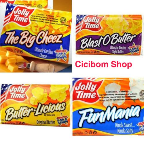 Jual Jolly Time popcorn / pop corn jolly time / jollytime / snack ...