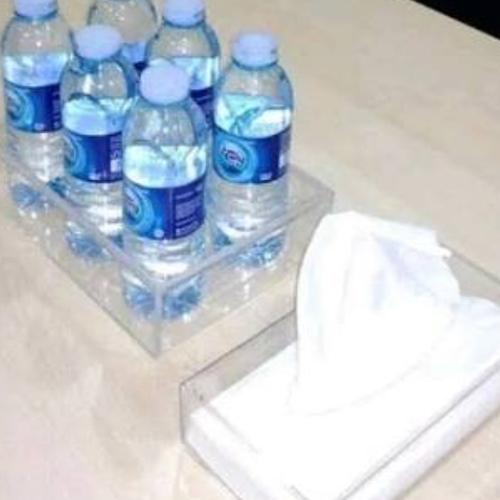 Jual 10 lubang akrilik 10cm box tempat air mineral botol minum case ...
