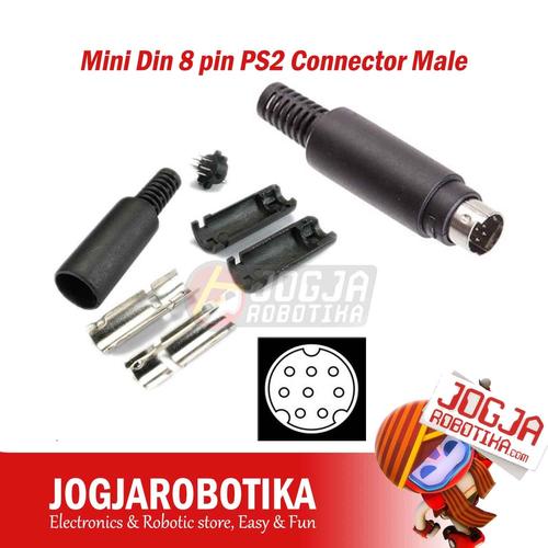 Jual Mini Din 8 pin PS2 Connector Male - Kab. Sleman - Jogjarobotika ...