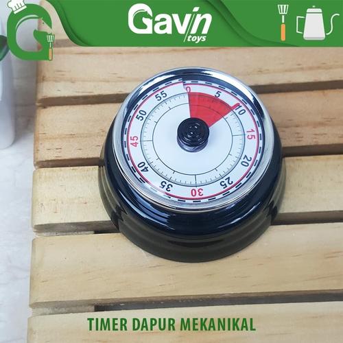 Jual Timer Dapur Magnet - Mechanical Timer Magnetic Hitam - Jakarta ...