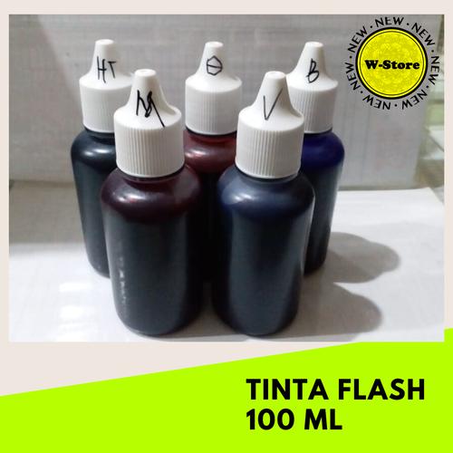 Jual Tinta Stempel Flash 100ml/cc - Biru dan Hijau - Biru Muda ...