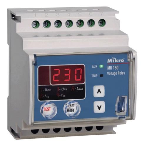 Jual MIKRO MU150-240V Voltage Relay 1 Phase Din Rail / Mikro Relay Din ...