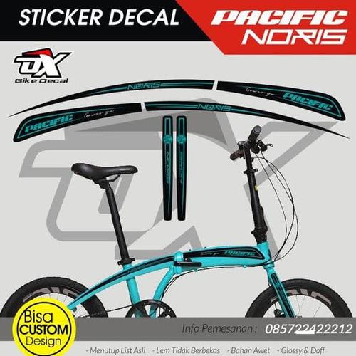Jual Stiker Decal Sepeda Lipat Universal PACIFIC NORIS Folding Bike ...