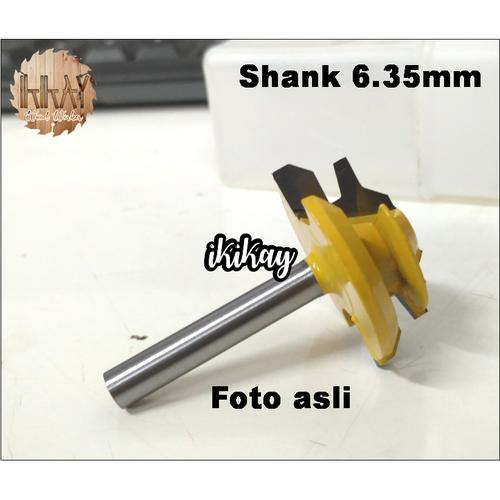 Jual Mata router untuk sambungan joint frame sudut siku shank 6.35mm ...