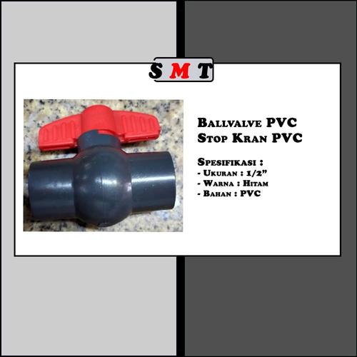 Jual Stop Kran PVC Stop Kran Air Ball Valve PVC 1/2 " - Kota Medan ...