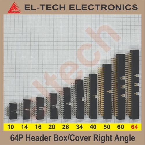 Jual 64 64P 64Pin P Pin Right Angle Header Box Cover IDC Socket Siku ...