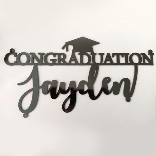 Promo Custom Backdrop Graduation kayu / Congraduation Kelulusan - 50 cm ...