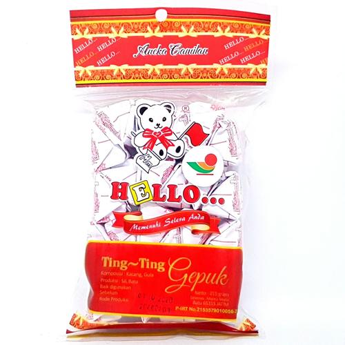 Jual HELLO TING TING GEPUK 215gr | KACANG TANAH WIJEN ENTING KARAMEL ...
