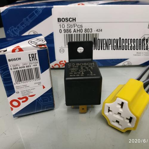 Jual RELAY BOSCH 24V 10/20A KAKI 5 PEMUTUS TAIWAN + SOCKET RELAY KERAMIK - Jakarta Pusat ...