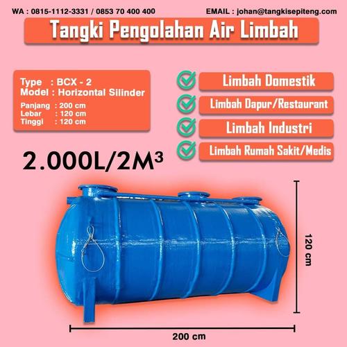 Jual IPAL System Biotech - Kapasitas 2m3/day 2000 Liter/day - Jakarta Barat - Rumah Fiberglass ...