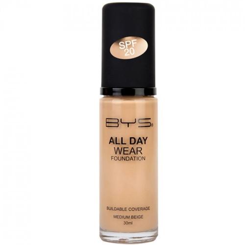Jual BYS All Day Wear Foundation Buildable Coverage Medium Beige ...
