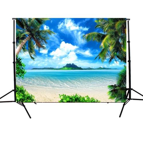 Jual 5X7ft Vinyl Sunshine Sea Beach Photography Backdrop Background ...