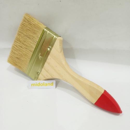 Jual Kuas Cat Besi Kayu Tembok Serba Guna 4" 4 Inch Gagang Kayu ...