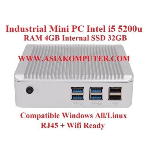 Jual Industrial Mini PC x86 Intel i5 Ram 4GB SSD 32GB Wifi HDMI VGA ...