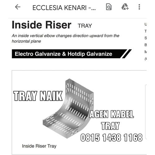 Jual INSIDE RISER TRAY 200 X H50MM ELEKTRO GALV - INSTALASI TRAY KABEL ...