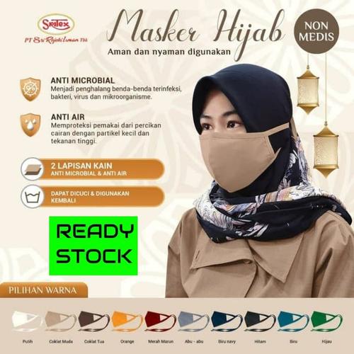 Jual Masker Kain Sritex - Premium HIJAB - Biru Benhur - Kota Surabaya ...