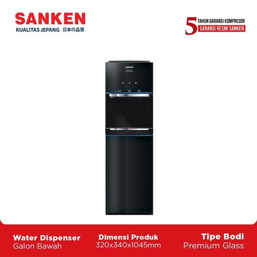 Promo Sanken Dispenser Bottom Loading HWD-C590G-BK Hitam Cicil 0% 3x ...