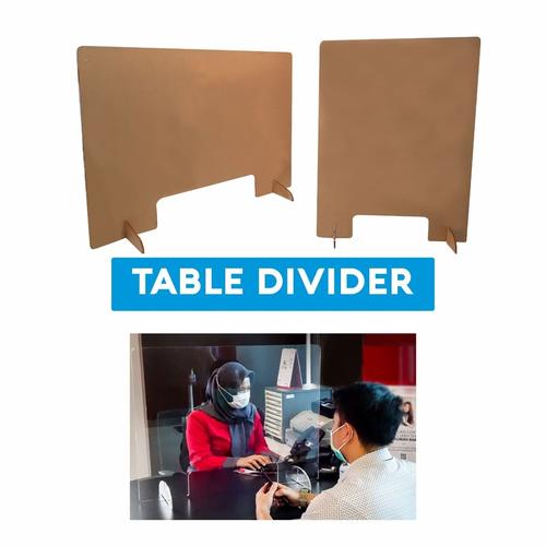 Jual Pembatas Meja Kasir Akrilik / Table Divider Tebal 3 mm - 60x120 cm ...