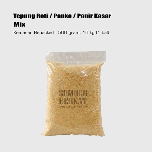 Jual Tepung Panir/Tepung Roti/Breadcrumb/Panko Mix GMS Repacked 500gr ...