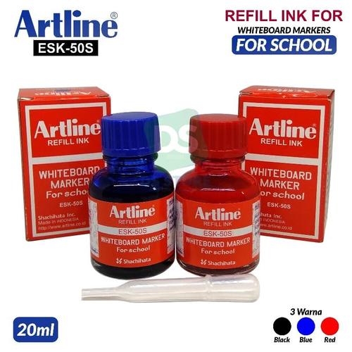 Jual ARTLINE (REFILL INK FOR WHITEBOARD MARKERS) (FOR SCHOOL) ESK-50R ...