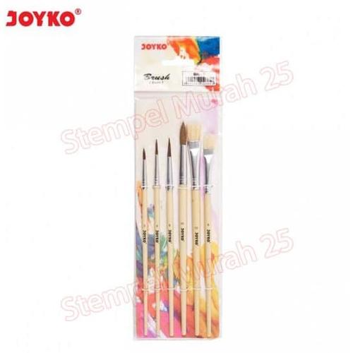 Jual Kuas Joyko BR-8 / Joyko Round Brush / Kuas Lukis Joyko Set 5 ...