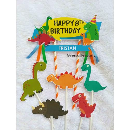 Jual Cake Topper Dino/HIasan Kue Dino/Cake Topper Custom - Kota ...