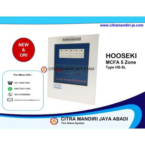 Jual Master Control Panel Fire Alarm 5 Zone Hooseki MCFA PANEL ...