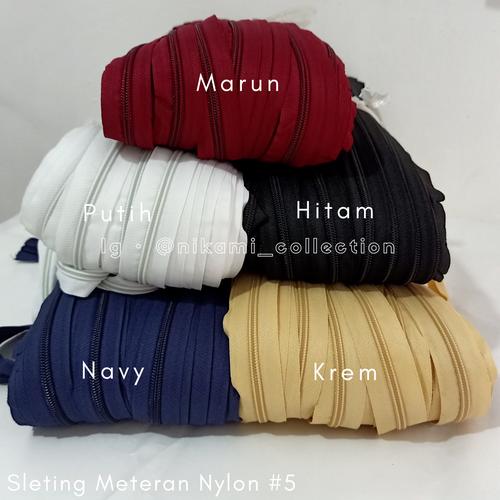 Jual Sleting Zipper Roll Nylon No. 5 - Hitam - Kab. Sumedang - Nikami ...