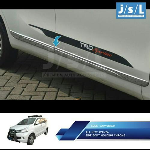 Jual All New Avanza Xenia Side Body Moulding Model Lexus Chrome ...