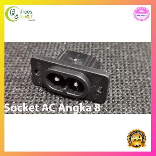 Jual Terbaru Socket AC Angka 8 female terminal 2 pin /konektor kabel Power - Jakarta Barat ...