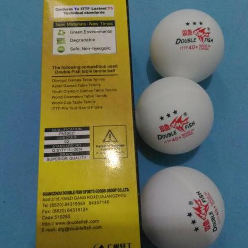 Jual Bola Pimpong DOUBLE FISH 3 STAR 40 PLUS ORIGINAL Tenis meja - Jakarta Barat - padmana ...