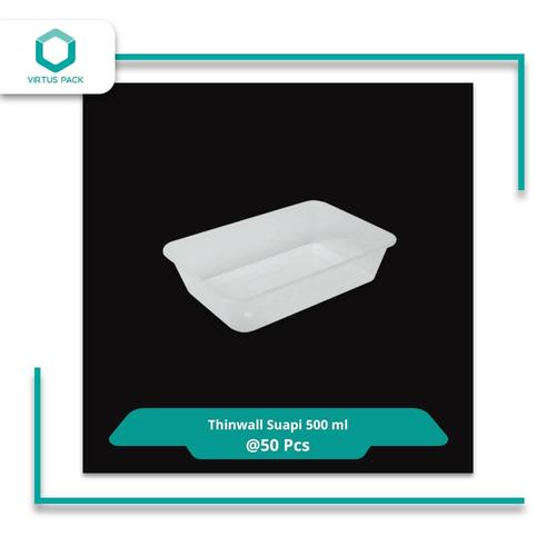 Jual Virtuspack/Food Container/ Kotak Plastik/ Thinwall Suapi 500 ml/50 ...