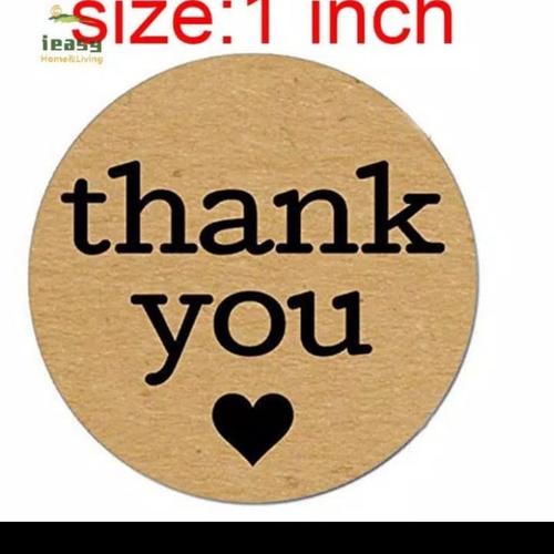 Jual Sticker Label Kemasan Kue Cake Roti souvenir Thank you - Kota ...