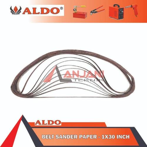 Jual ALDO SABUK KERTAS AMPLAS 1 x 30 INCH BELT SAND GRIT 80 120 240 400 ...