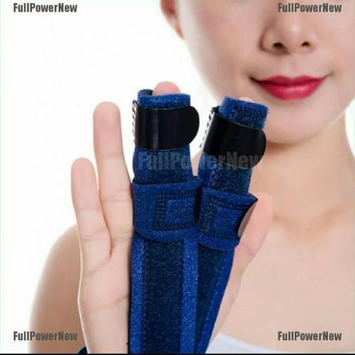 Jual Adjustable Double Finger Splint Arthritis Tendonitis Sprain Brace ...