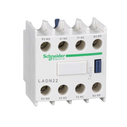 Jual Schneider Auxiliary Contact Block TeSys D 2NO 2NC - LADN22 - Kab ...