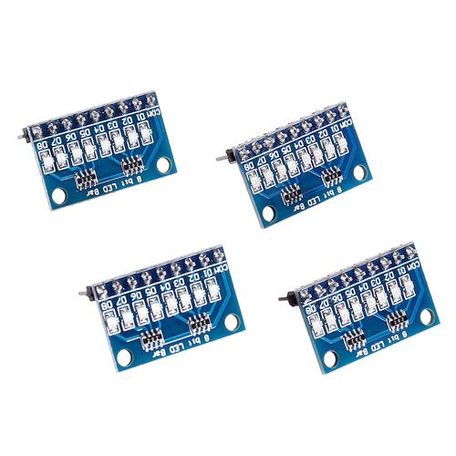Jual 3.3V 5V 8 Bit Blue/Red Common Anode/Cathode LED Indicator Display ...