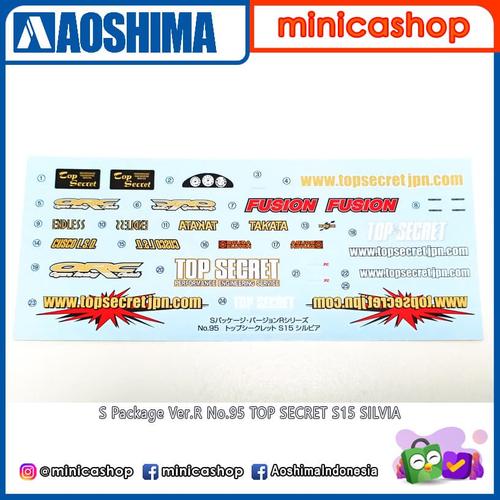 Jual Aoshima Decal 1/24 TOP SECRET S15 SILVIA [Fujimi Hasegawa Tamiya ...