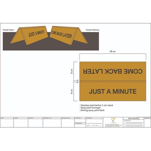 Jual Sigange Table Sign - Jakarta Barat - Gosign Signage | Tokopedia