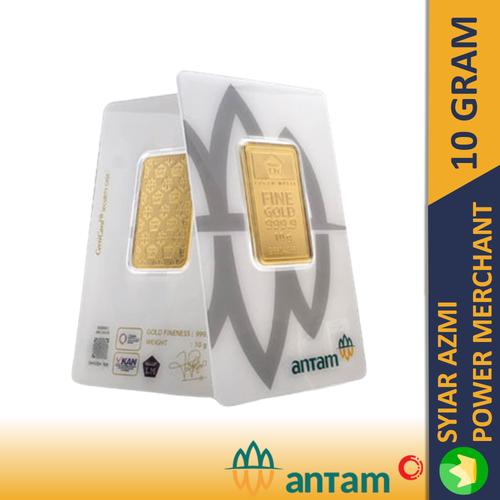 Jual 10 GR (GRAM) GOLDBAR/LOGAM MULIA/LM/EMAS ANTAM ASLI BERSERTIFIKAT ...