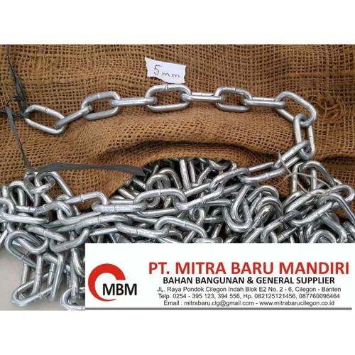 Jual Rantai Besi Galvanis 5mm Marine Chain Rantai Kapal Rantai Proyek ...
